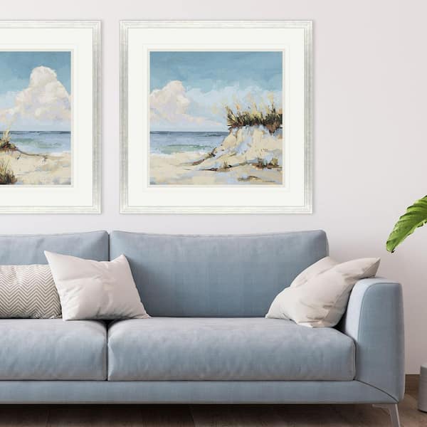 Paragon Cloudy Beach by Copenhaver 1 Piece Framed Giclee Coastal Art ...