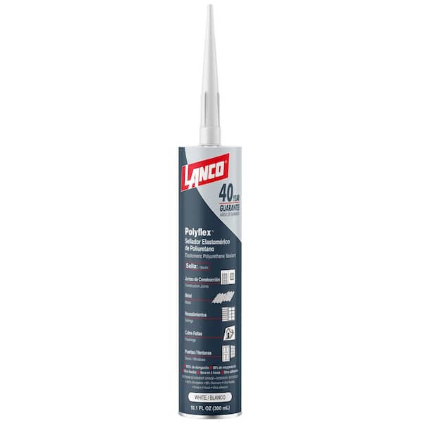 Lanco Polyflex One-part polyurethane Sealant/Adhesive White 10.1 oz ...
