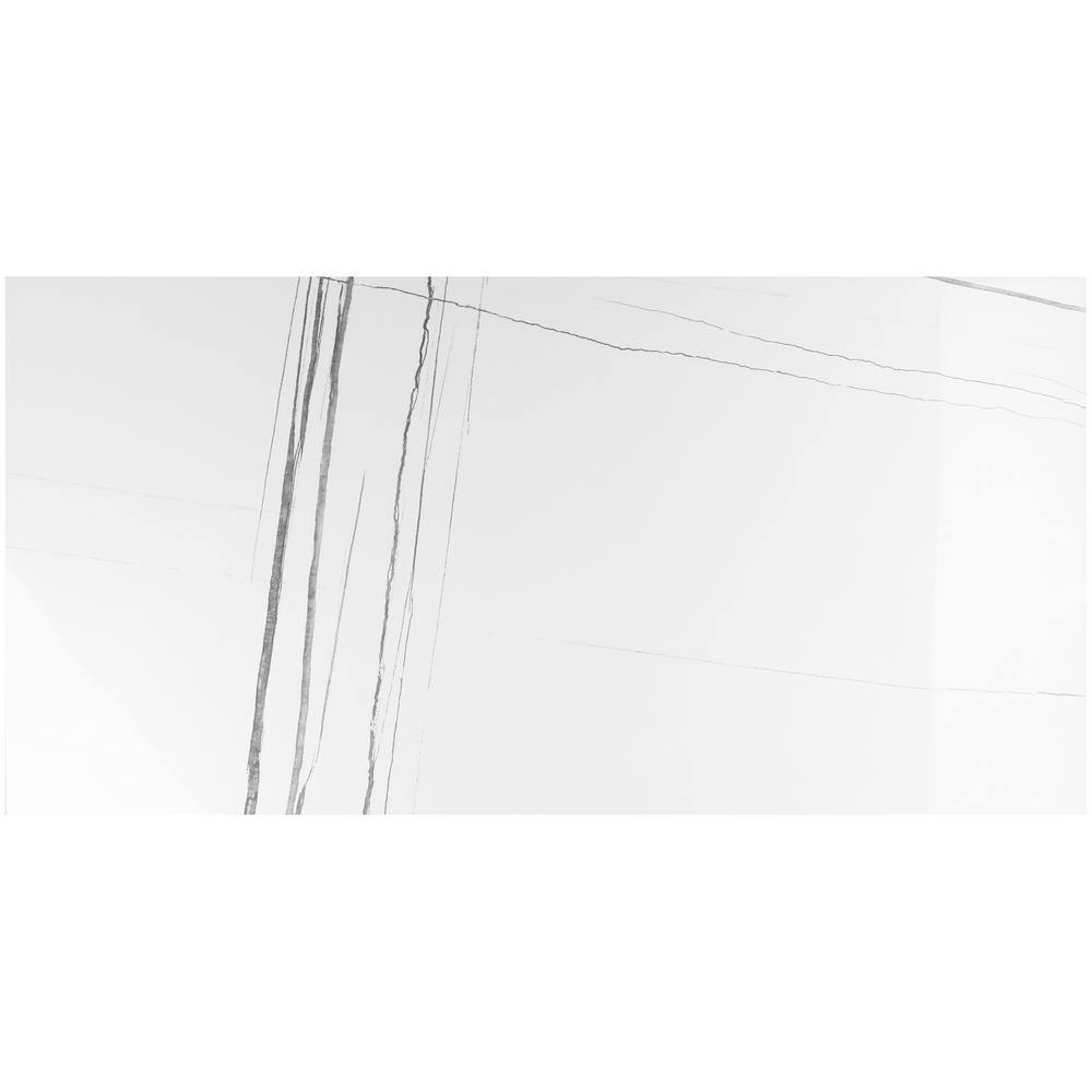 Ivy Hill Tile Terius Sahara Blanco 8 in. x 0.41 in. Polished Marble ...