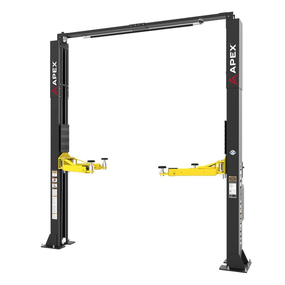 Apex AL10C 10,000 lb. Bi-Symmetric Clearfloor 2-Post Car Lift with ...