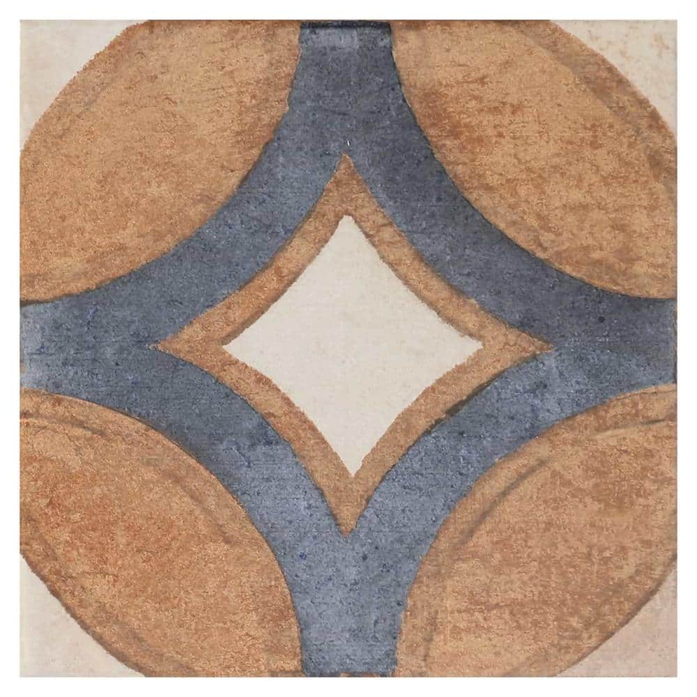 Ivy Hill Tile Angela Harris Sicilia Circles Cotta 7.87 in. x 0.31 in ...