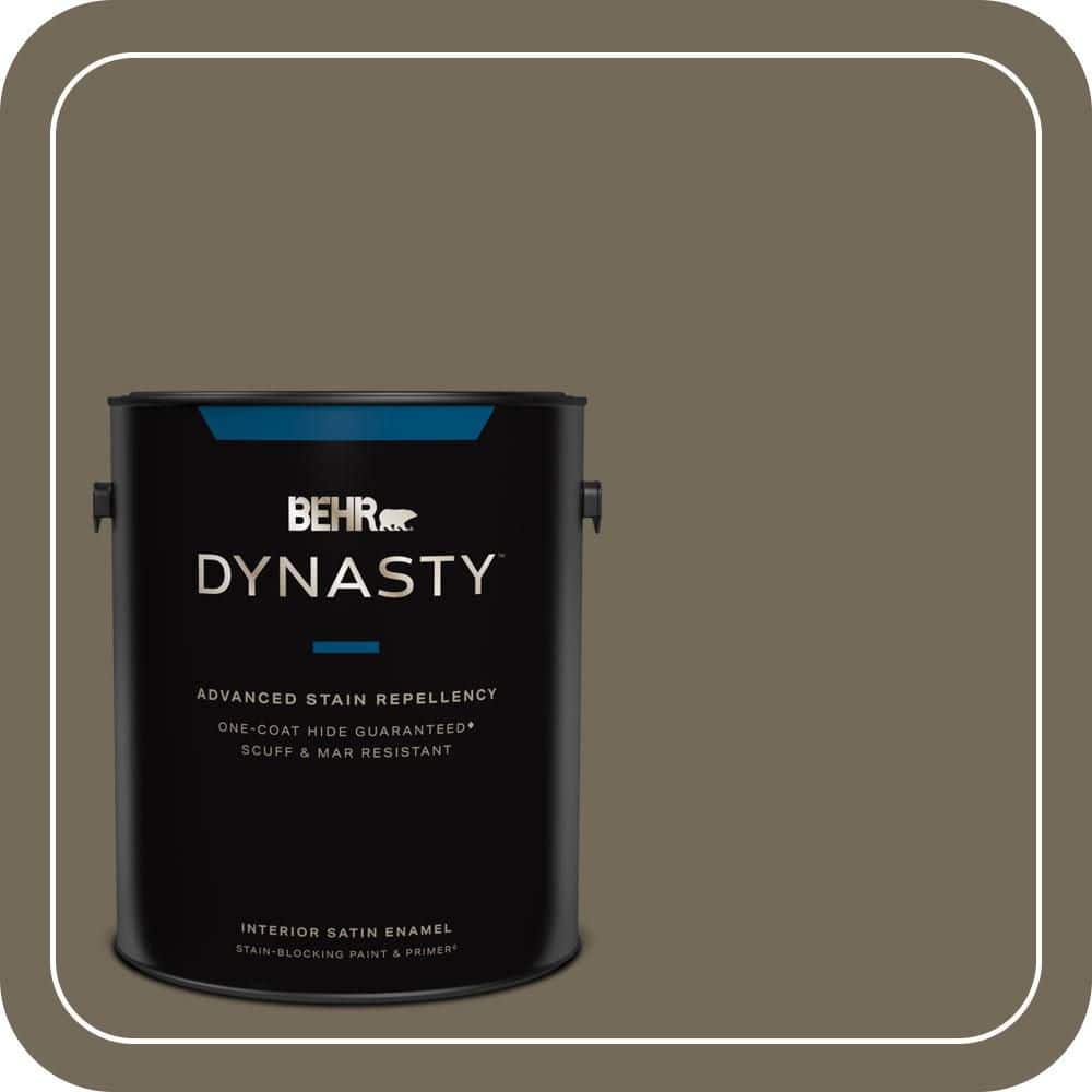 BEHR DYNASTY 1 gal. #720D-6 Toasted Walnut Satin Enamel Interior Stain ...
