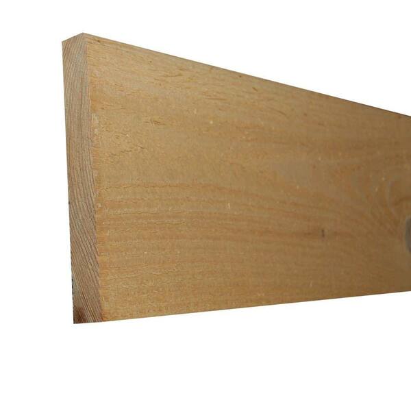 Builders Choice 7/8 in. x 6 in. x 8 ft. Kiln-Dried Cedar Board ...
