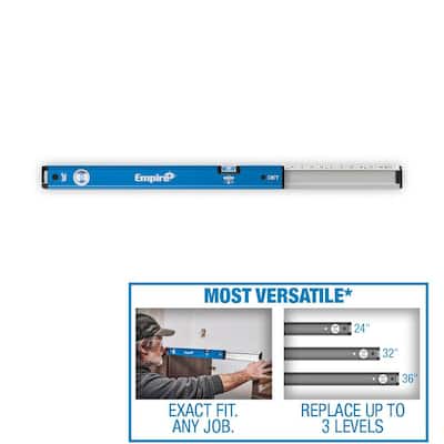 Empire 48 in. to 78 in. True Blue Extendable Box Level with 9 in ...
