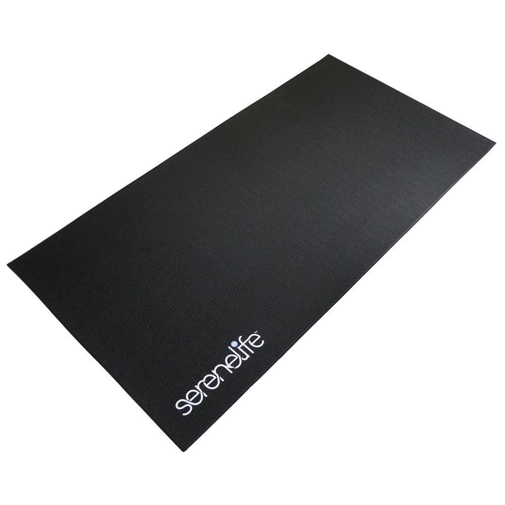 SereneLife Black PVC Bike Exercise Mat SLBIKEMT - The Home Depot