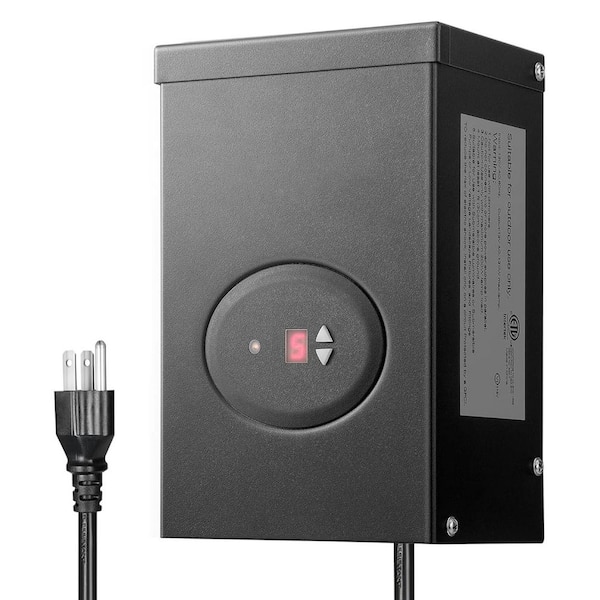 Vrbgify Outdoor Low Voltage Landscape Transformer 120W Weatherproof ...
