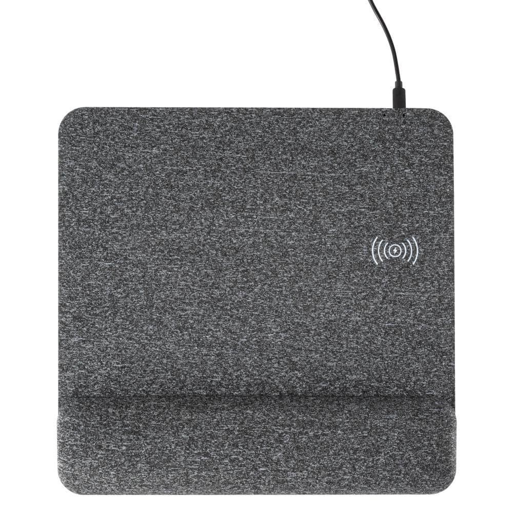 ALLSOP PowerTrack Plush Wireless Charging Mousepad with Wrist Rest ...