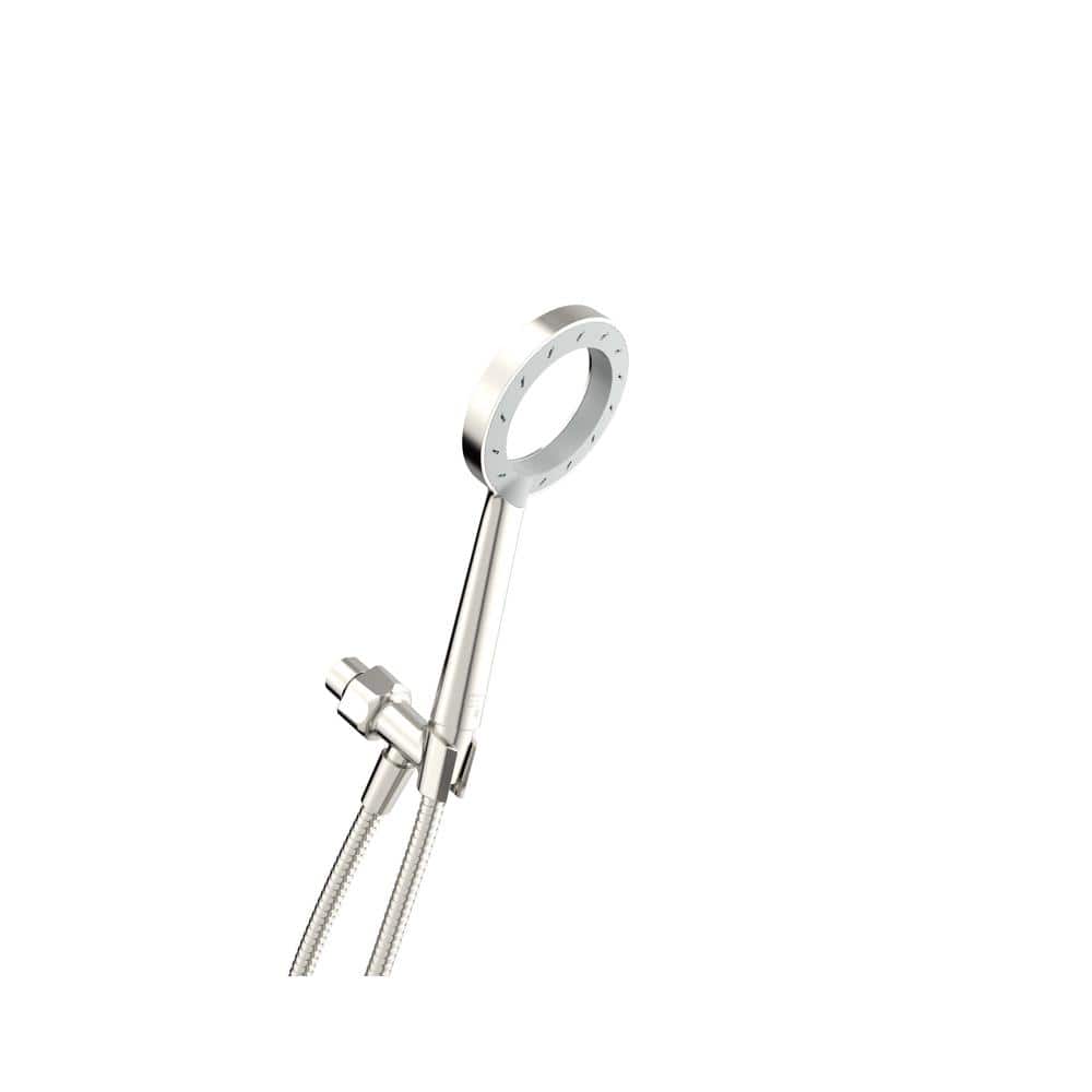 Glacier Bay 1-Spray Patterns with 1.8 GPM 4.5 in. Wall Mount Handheld ...