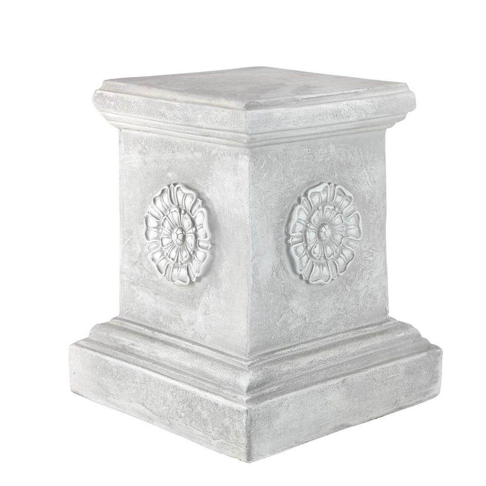 Rosette Indoor/Outdoor Sculptural Garden Plinth Base Statue Riser ...