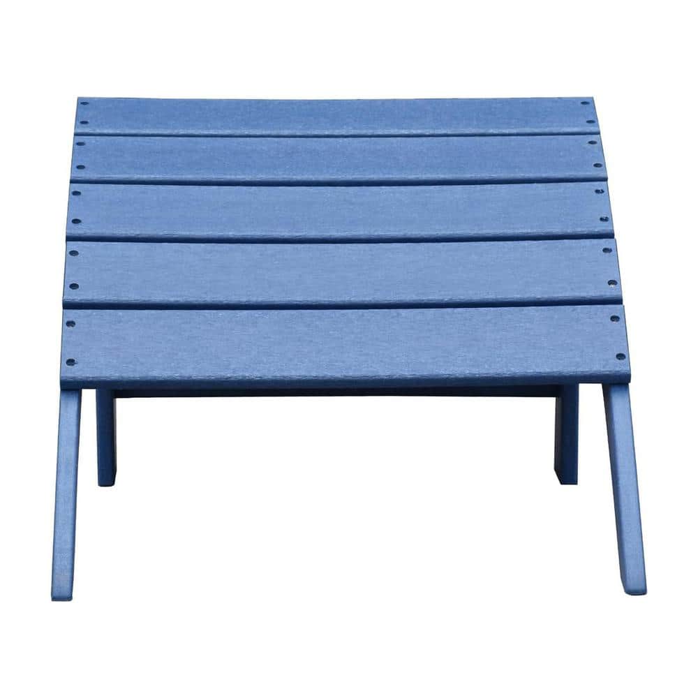 OTSUN Plastic Footrest Outdoor Ottoman for Adirondack Chair in Navy ...