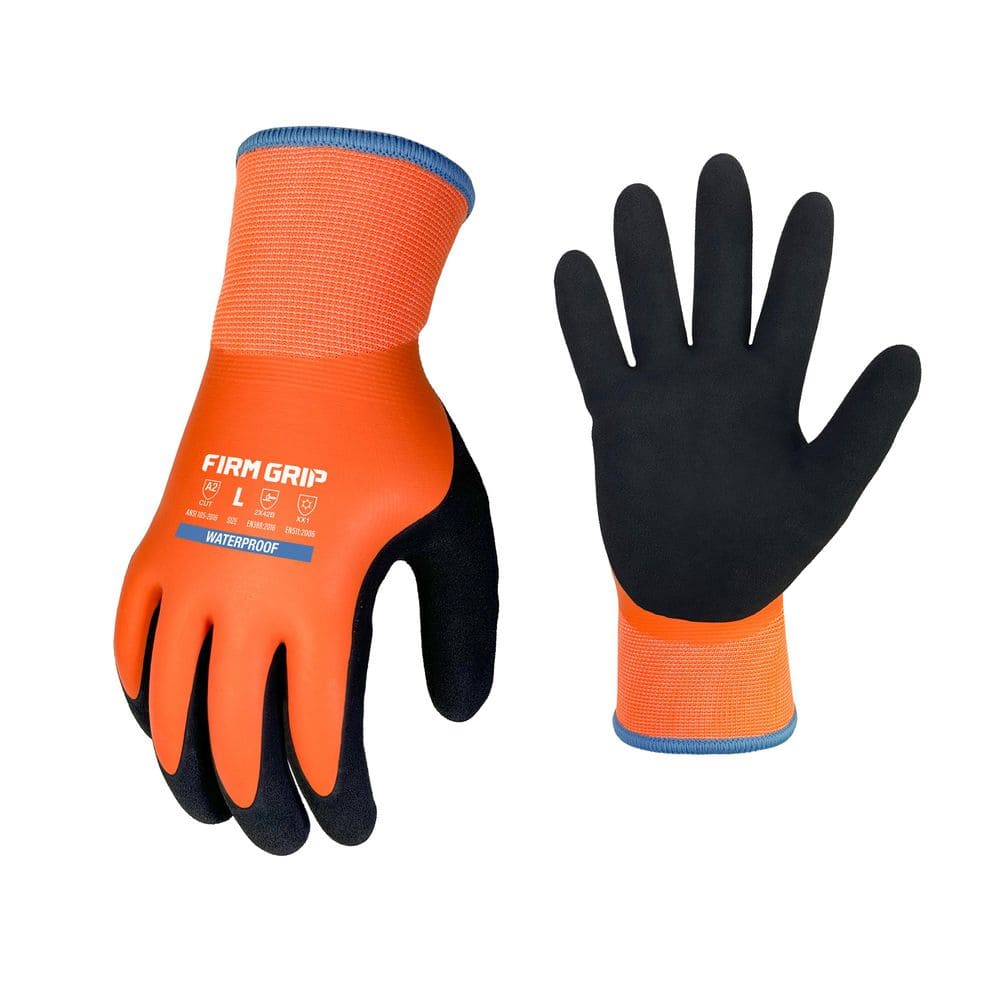 FIRM GRIP Extra Large Winter Waterproof Double Coated Latex Outdoor and ...