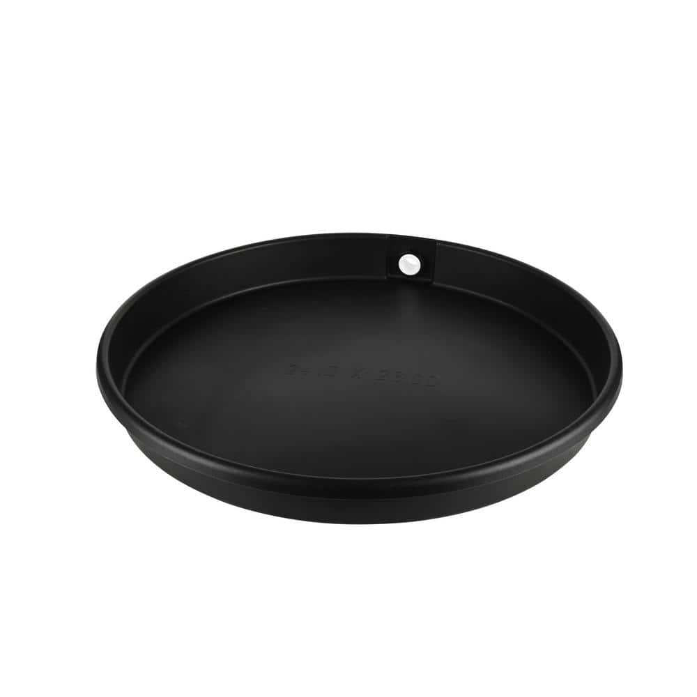 Everbilt 24 in. Plastic Round Water Heater Drain Pan with PVC Fitting ...