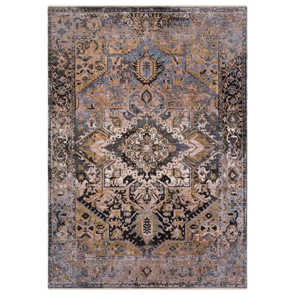 Jaipur Living Artaith 4 ft. x 6 ft. Black/Multicolor Medallion Area Rug ...