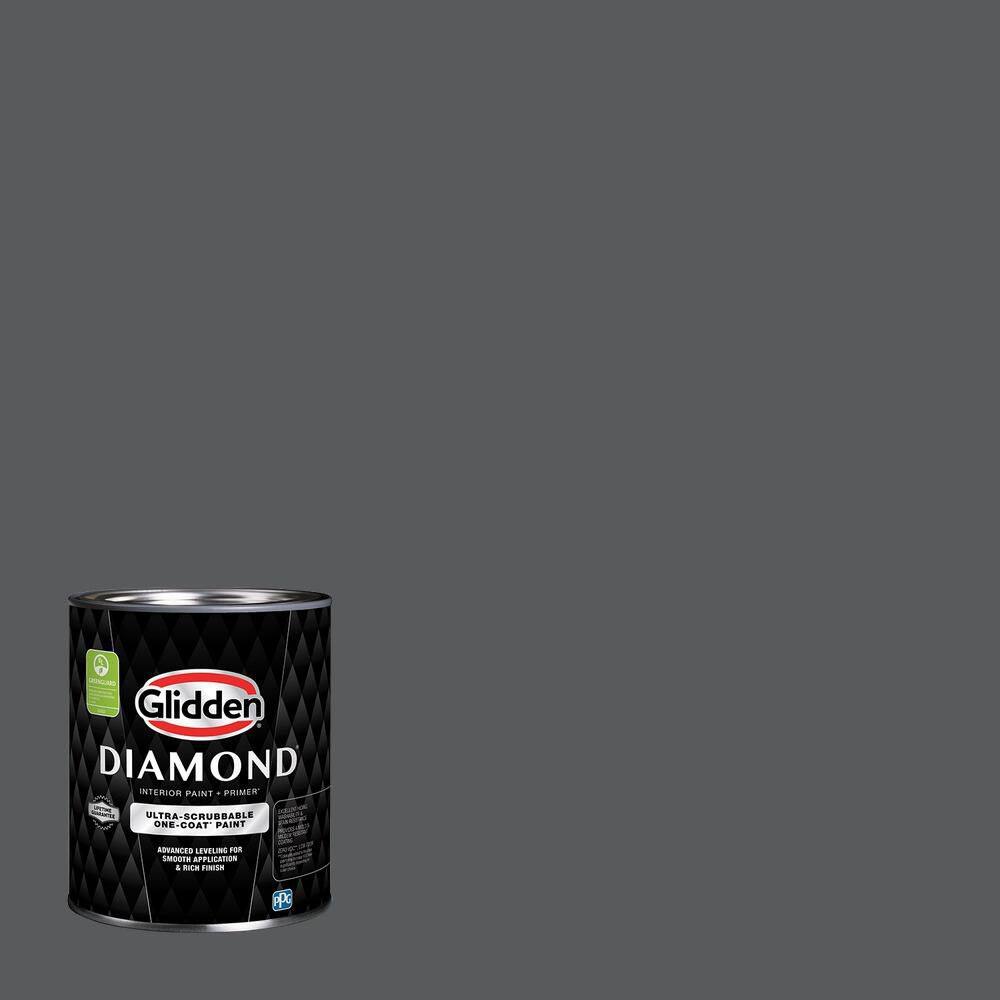 Glidden Diamond 1 qt. Zombie PPG1010-7 Semi-Gloss Interior Paint with ...