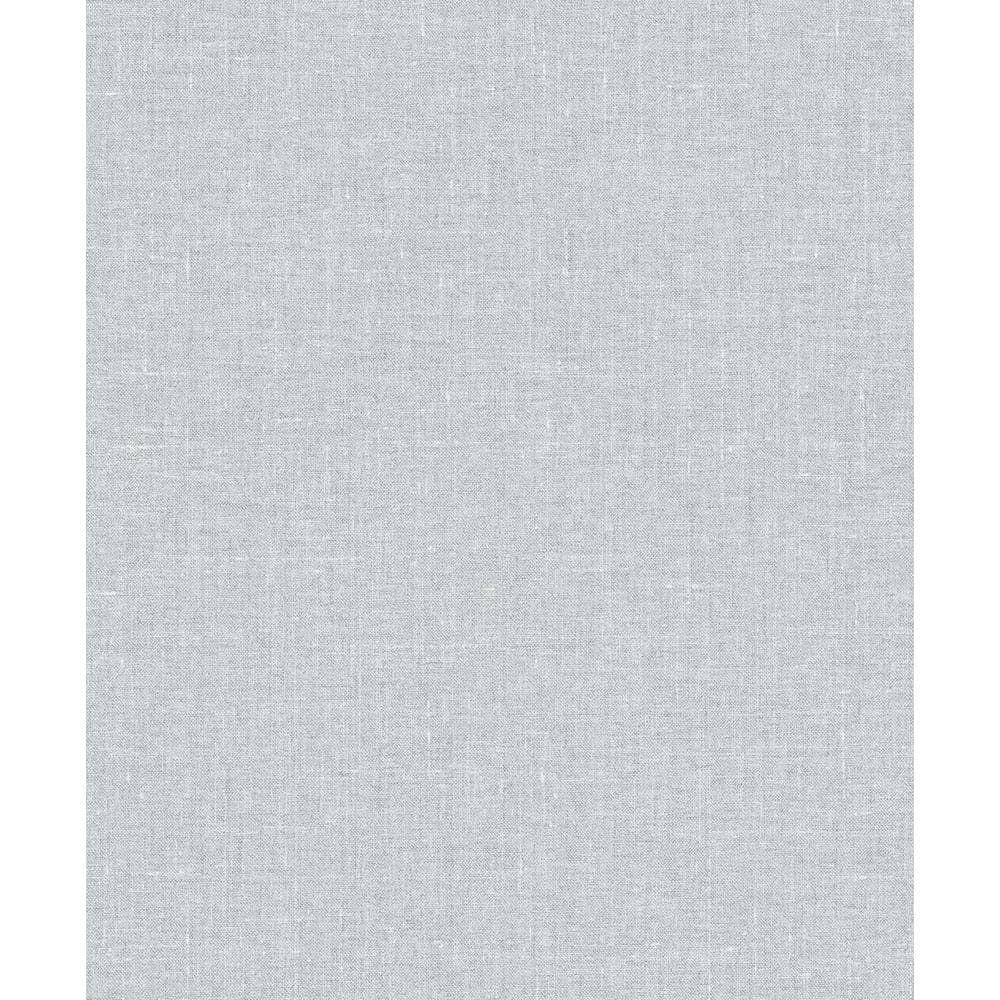 Seabrook Designs 57.5 sq. ft. Grey Dove Abington Faux Linen Nonwoven ...