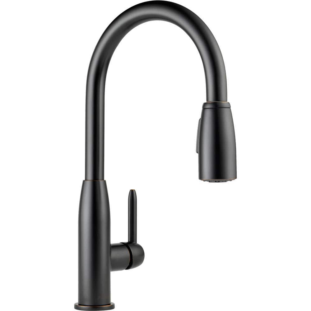 Peerless Single-Handle Pull-Down Sprayer Kitchen Faucet in Oil Rubbed ...