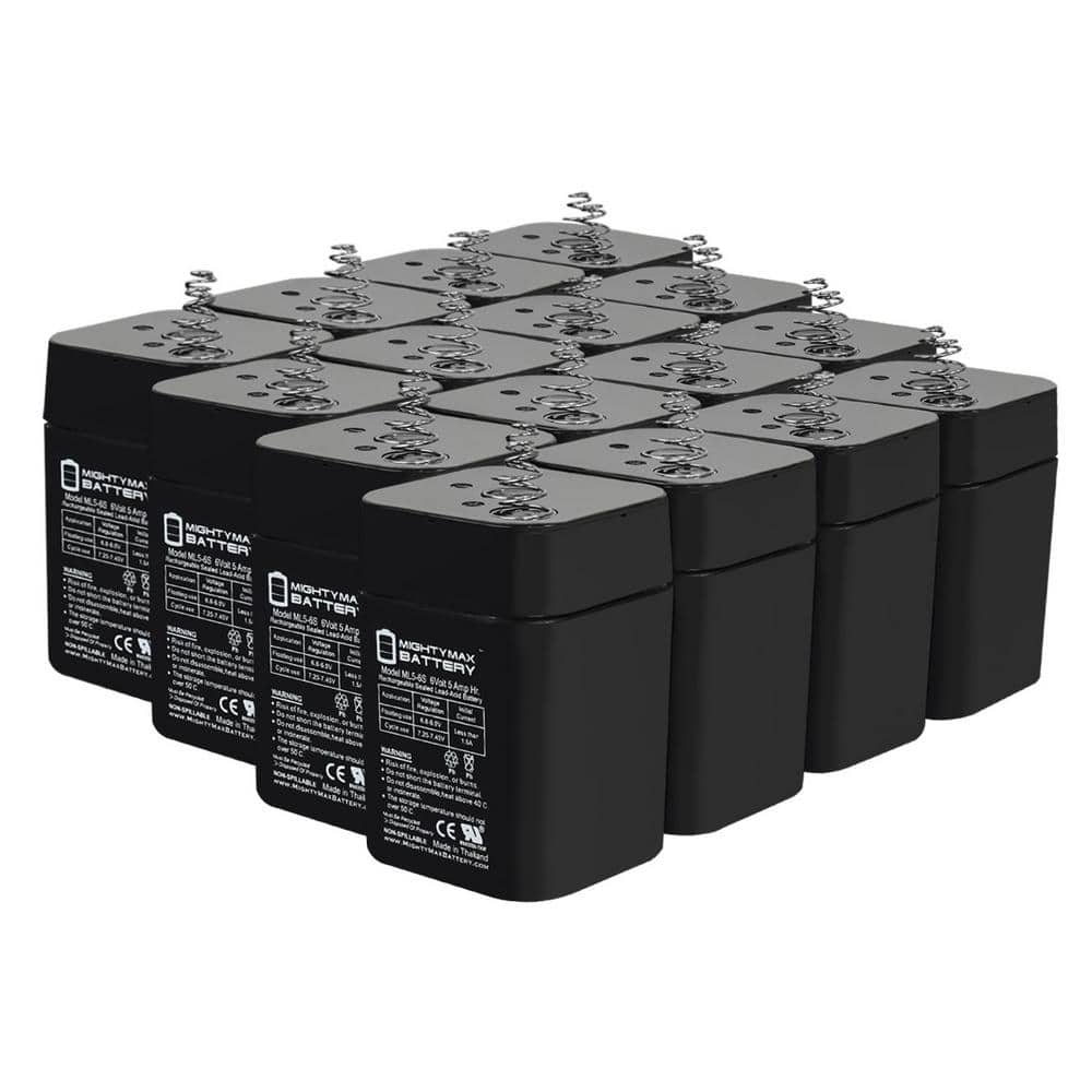 MIGHTY MAX BATTERY 6V 5AH SLA Replacement Battery Compatible with Power ...
