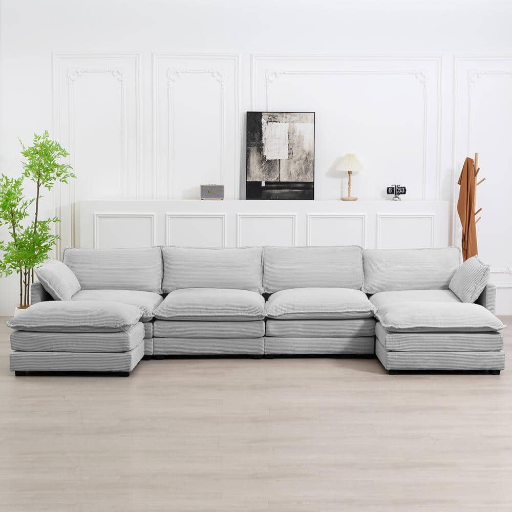 Have a question about JEAREY 147 in. W 6-Piece Modern Fabric Sectional ...