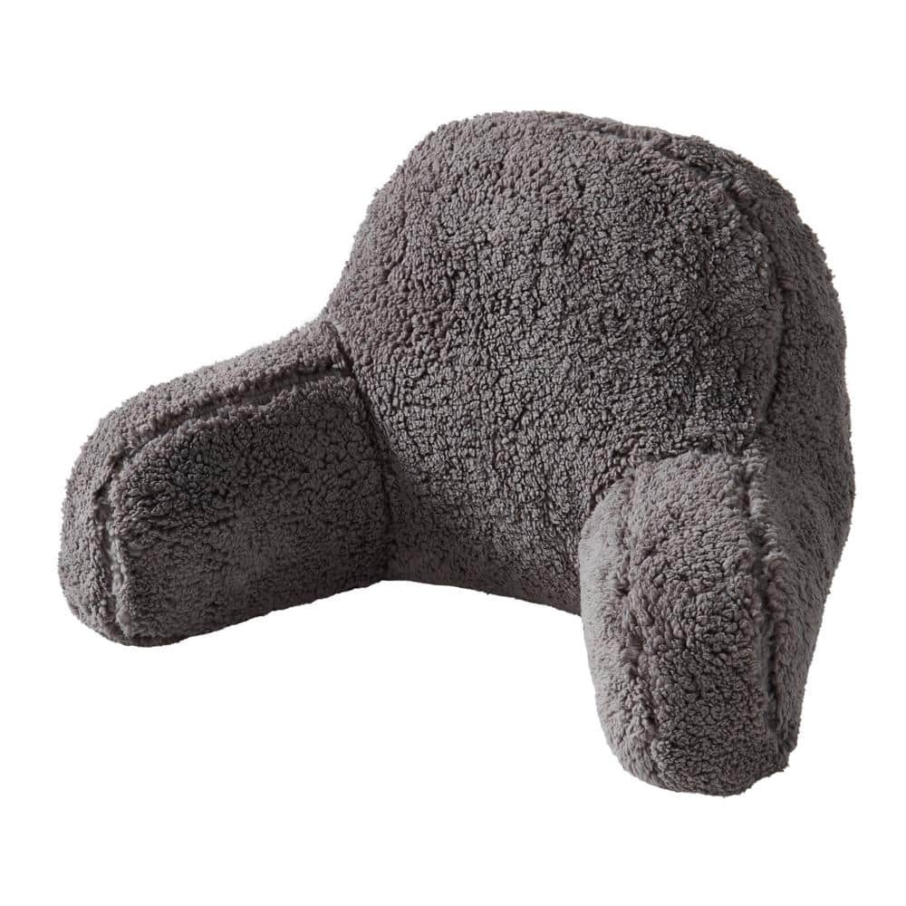 Greendale Home Fashions Faux Shearling Fossil Gray 28 in. x 17 in. Bed ...