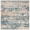 SAFAVIEH Madison Gray/Blue 9 ft. x 9 ft. Square Gradient Abstract Area ...