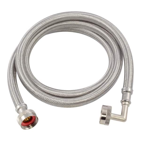 Everbilt 5 ft. Stainless Steel Universal Washing Machine Fill Hose with ...