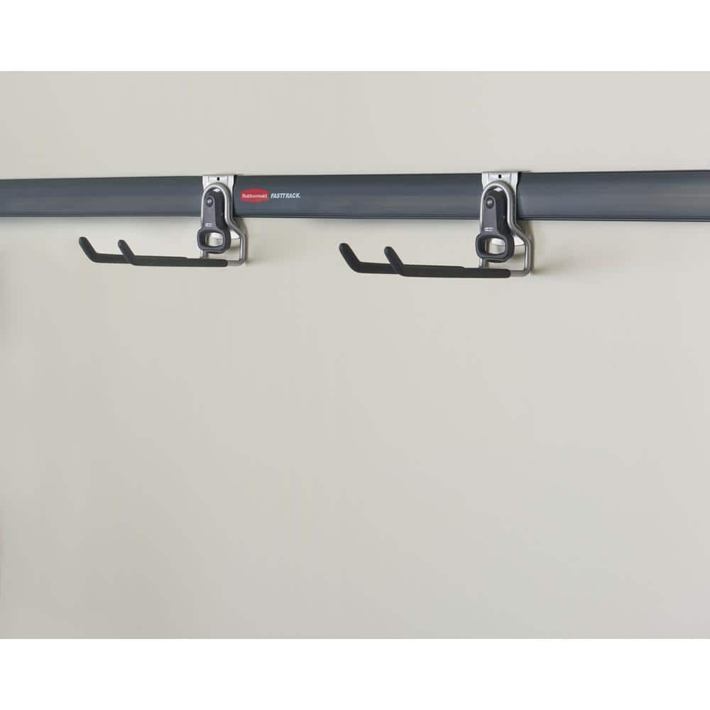 Rubbermaid 2058417 Fast Track Garage Rail Accessory Bundle (11-Piece ...