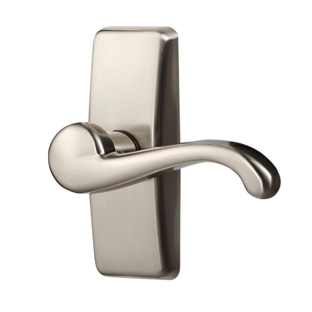 IDEAL SECURITY Satin Nickel Coated Zinc Storm and Screen Door Lever ...