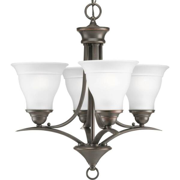 Progress Lighting Trinity Collection 4-Light Antique Bronze Etched ...