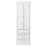 Modern 24 in. W x 15.7 in. D x 70 in. H White Linen Cabinet Tall Floor ...