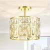 Home Decorators Collection Kristella 12.50 in. 3-Lights Round Soft Gold ...
