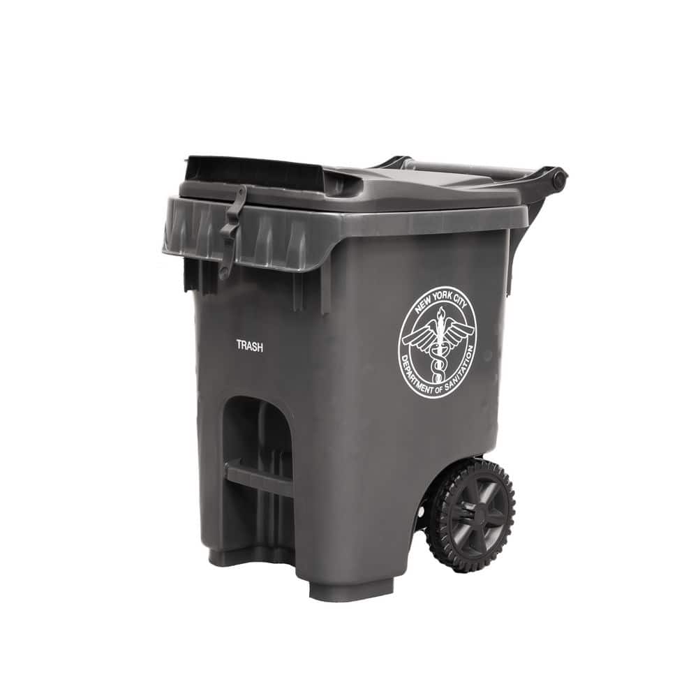 Otto Official NYC Trash Bin 25 Gallon with Lid Edge 25E - The Home Depot