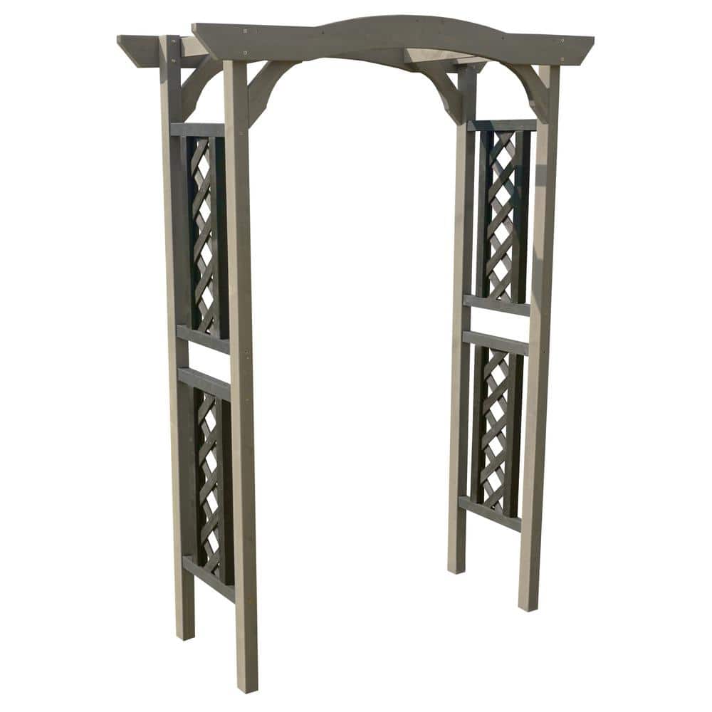 northbeam Norfolk 81 in. x 60 in. Hemlock Transitional Arbor ...