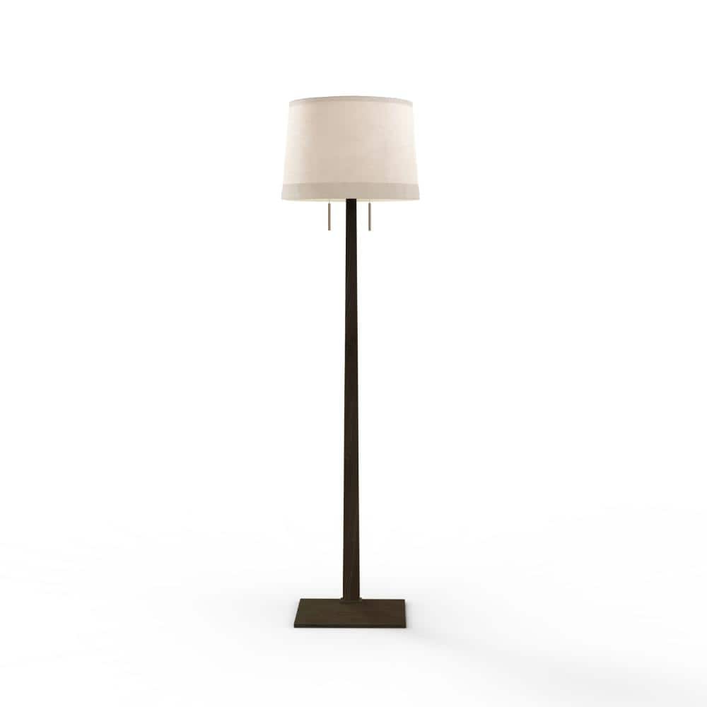 NOVA of California Taper 60in. Dark Walnut Wood 1-Light Standard Floor ...