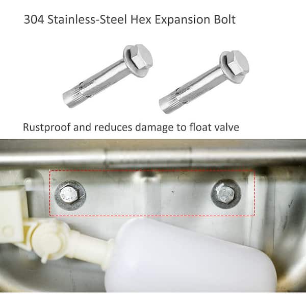 KIWDZFU Automatic Water Dispenser for Dog & Livestock Stainless-Steel ...