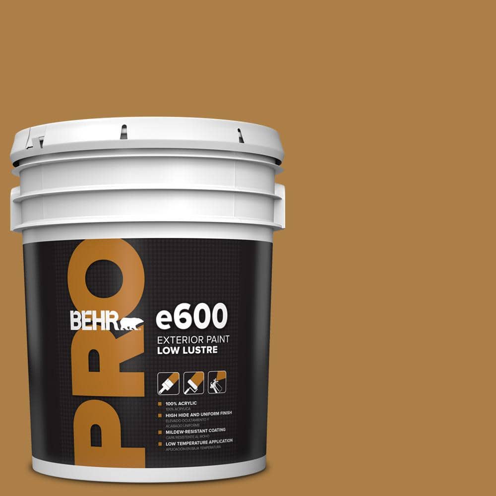 BEHR PRO 5 gal. #300D-6 Medieval Gold Low Luster Exterior Paint PR62305 ...