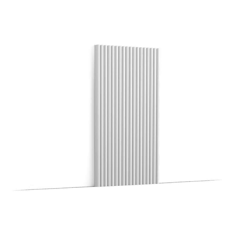 ORAC DECOR Reed 1/2 in. T x 7/8 ft. x 7 ft. White Primed Polyurethane ...