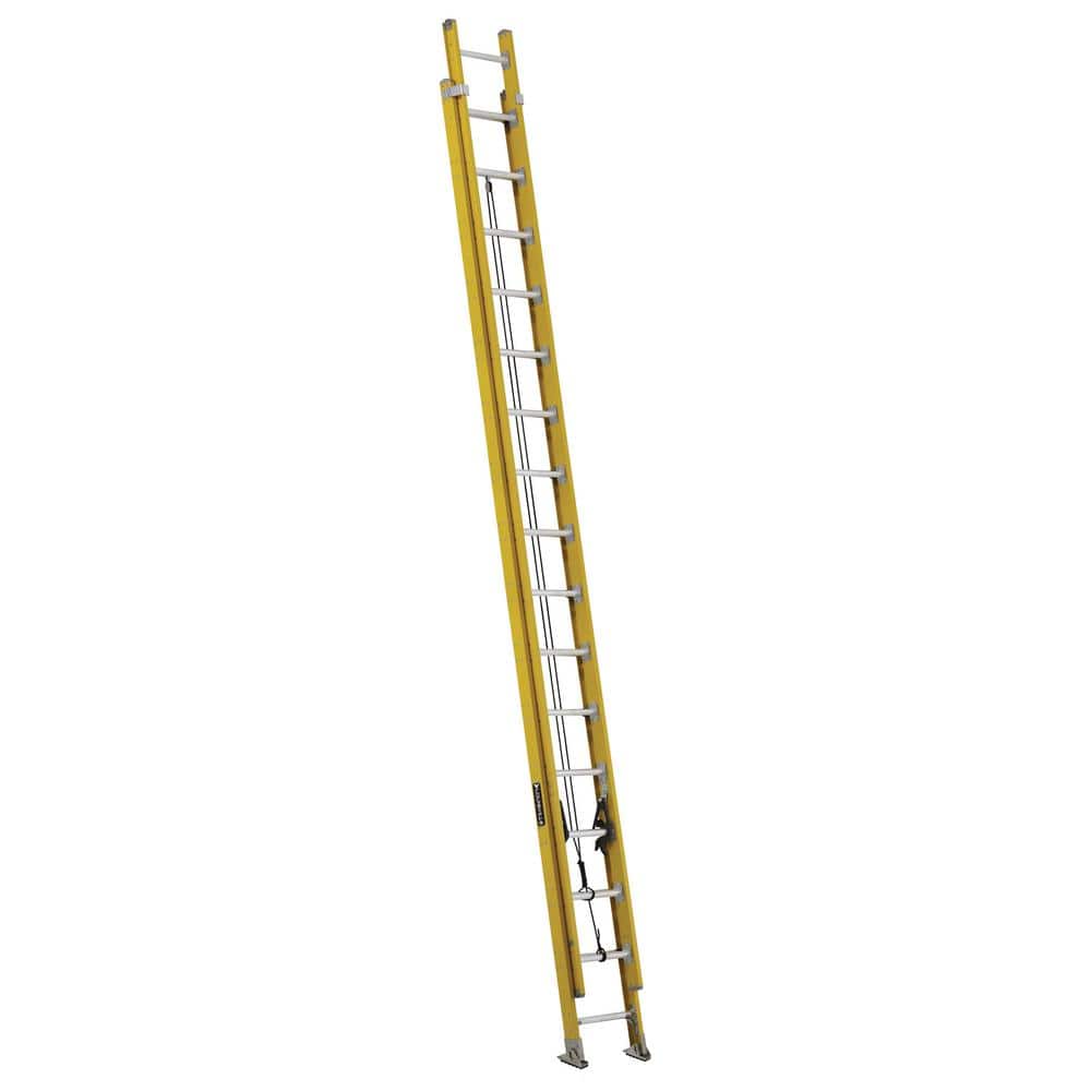 Louisville Ladder 32 ft. Fiberglass Extension Ladder, ANSI, Type IAA ...