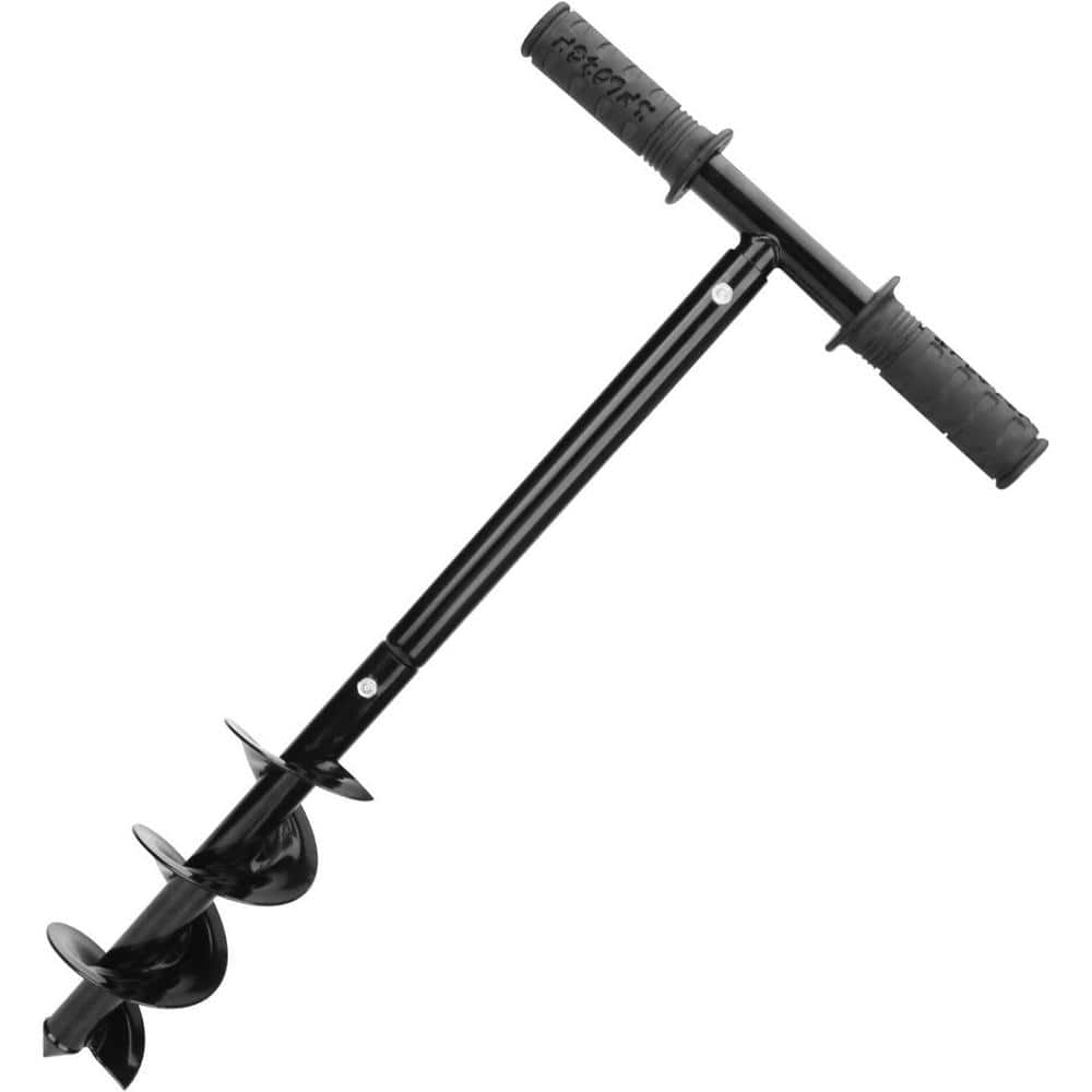 Misopily 23.6 in. Manual T-Shaped Garden Earth Auger Spiral Drill Hole ...