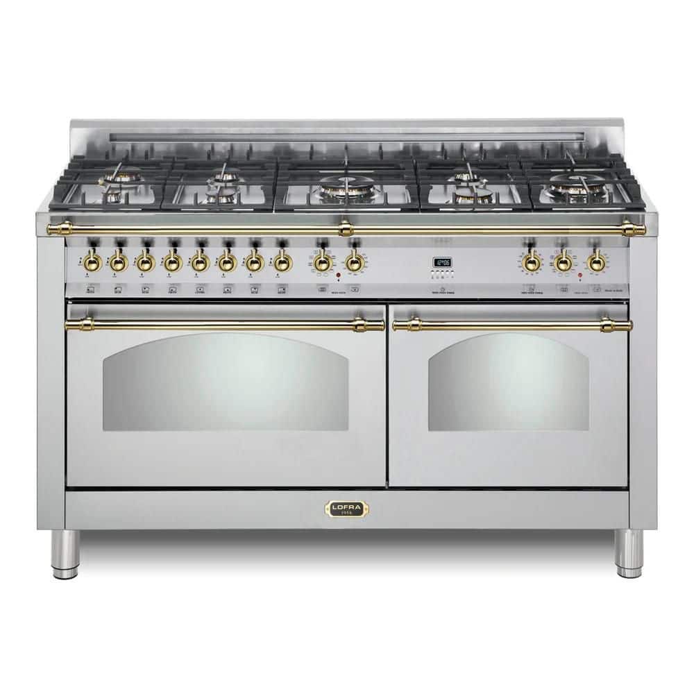Lofra Dolcevita Series 60 in. 8 Burners Freestanding Dual Fuel Natural ...