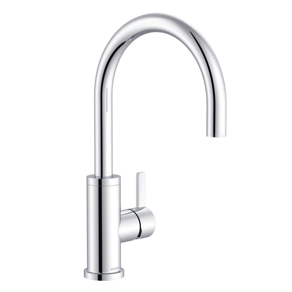 Gerber Amalfi Single Handle Deck Mount Standard Kitchen Faucet in ...
