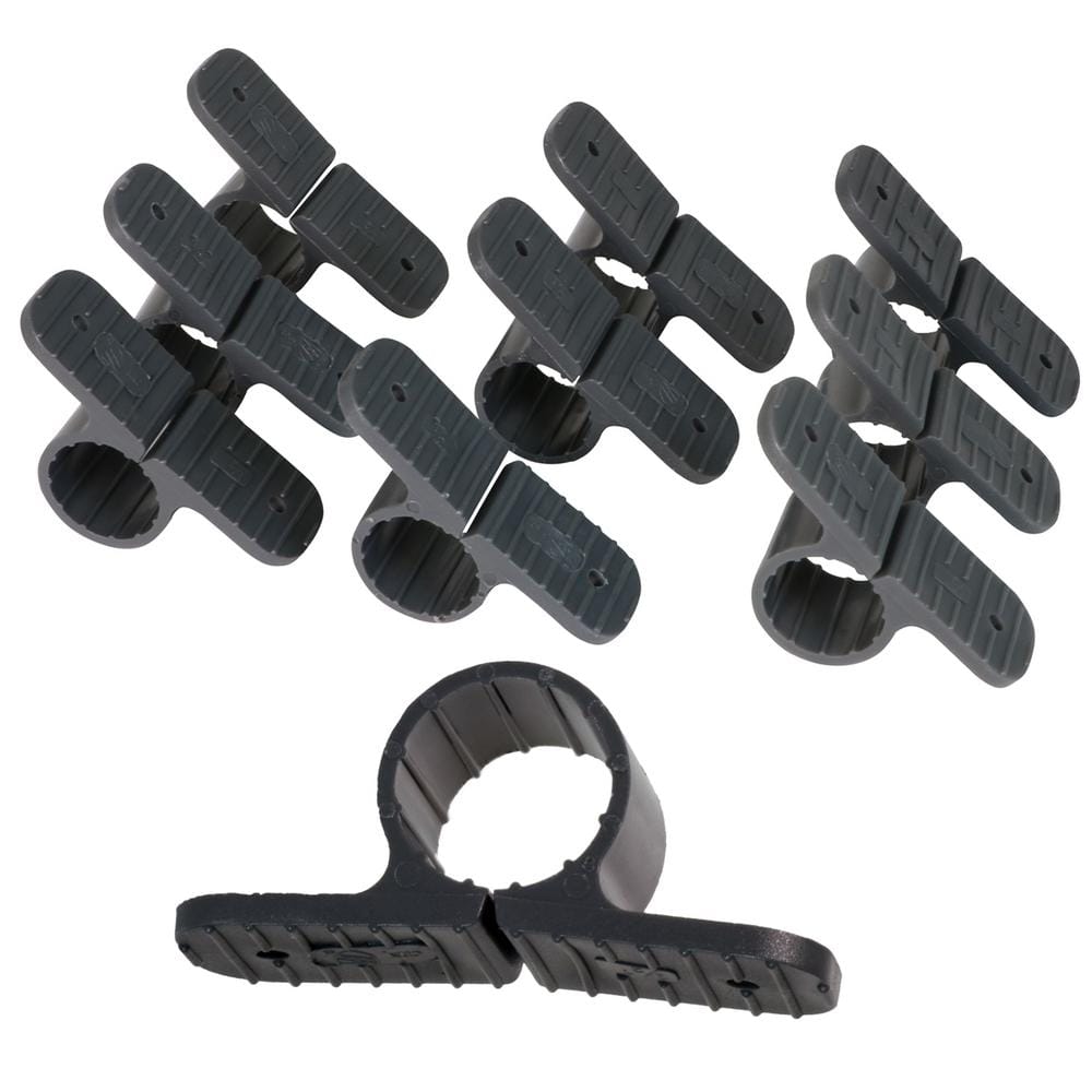 PLUMBFLEX 1/2 in. PEX Tubing Support Standard Pipe Clamp Plastic ...